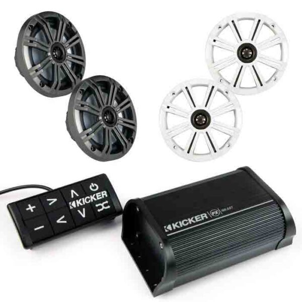Kicker Bluetooth Speaker System Kit - Sunshine Golf Car